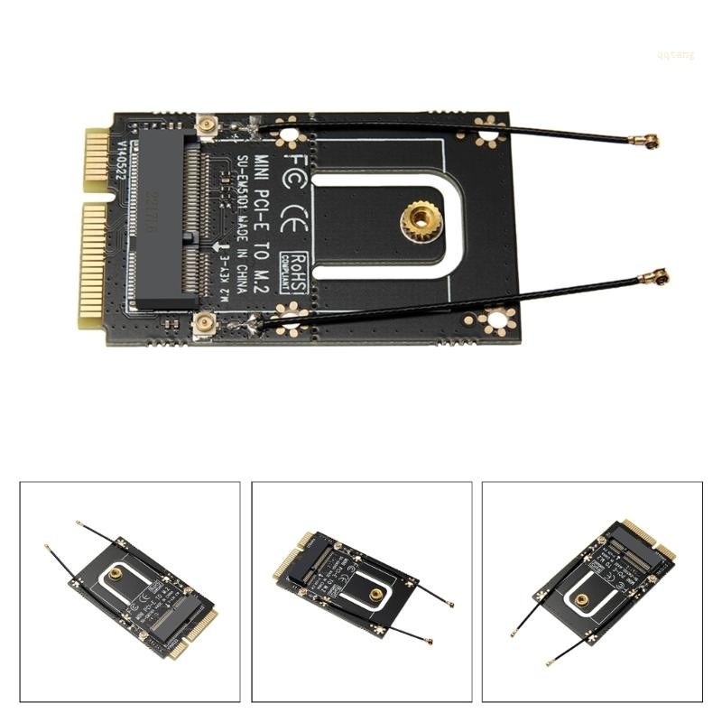Qq * M2 Key NGFF E อินเทอร์เฟซ M 2 NGFF ถึง Mini PCI-E อะแดปเตอร์แปลง ...