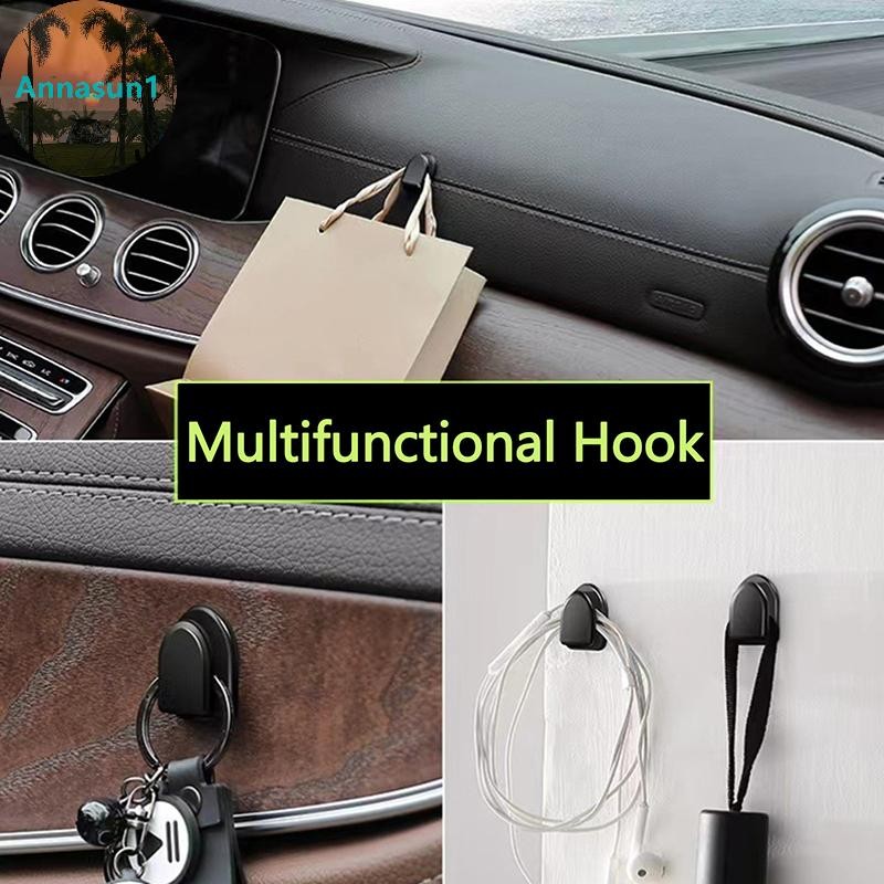 Annasun Mini Car Hooks ภายในผู้ถือสําหรับสาย USB หูฟัง Key Self ...