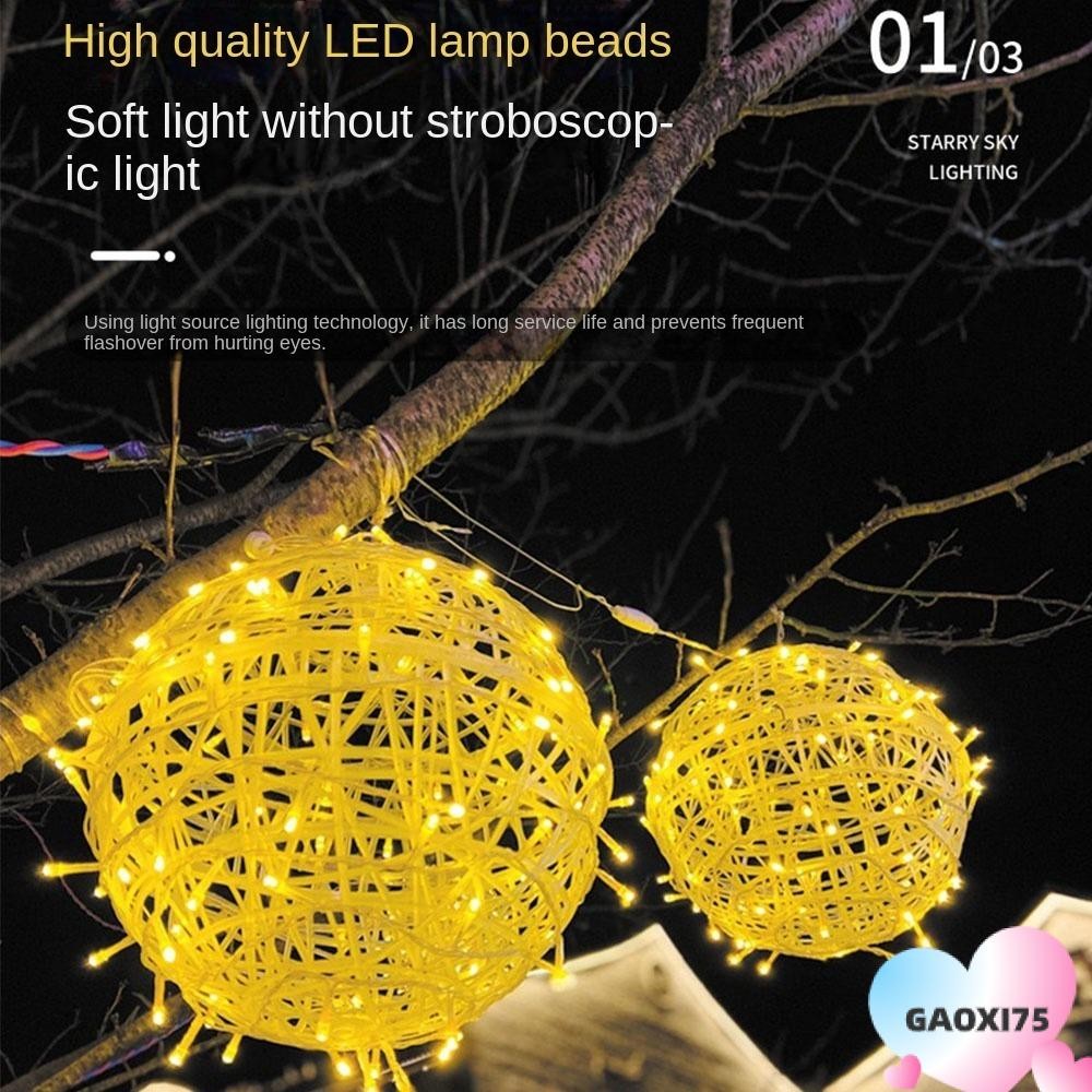 Goxi75 โคมไฟแขวน, 20 ซม. หลายสี LED Fairy Light String, ไฟ LED Fairy ...