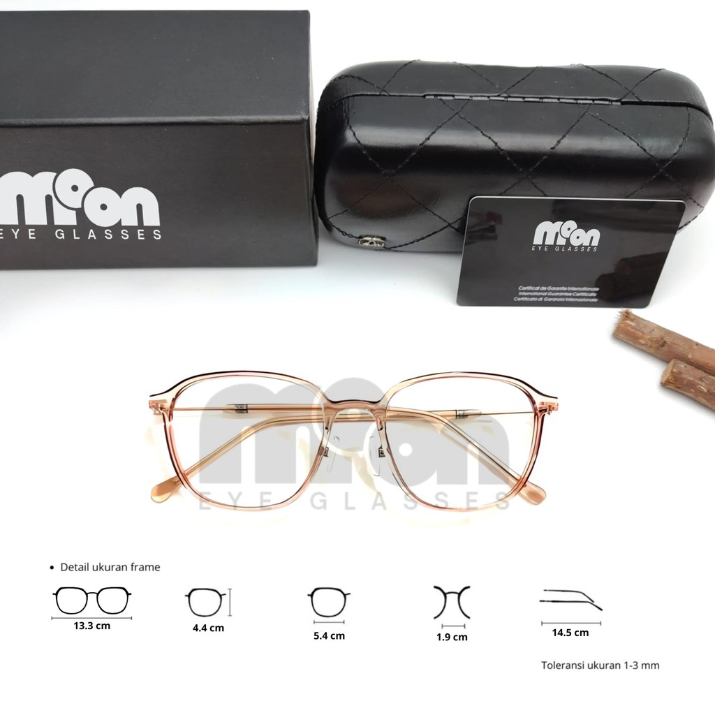 Moon EyeGlasses - แพ็คเกจแว่นตาป้องกันรังสี Unisex ลบ/ปกติ/กรอบกระบอก ...