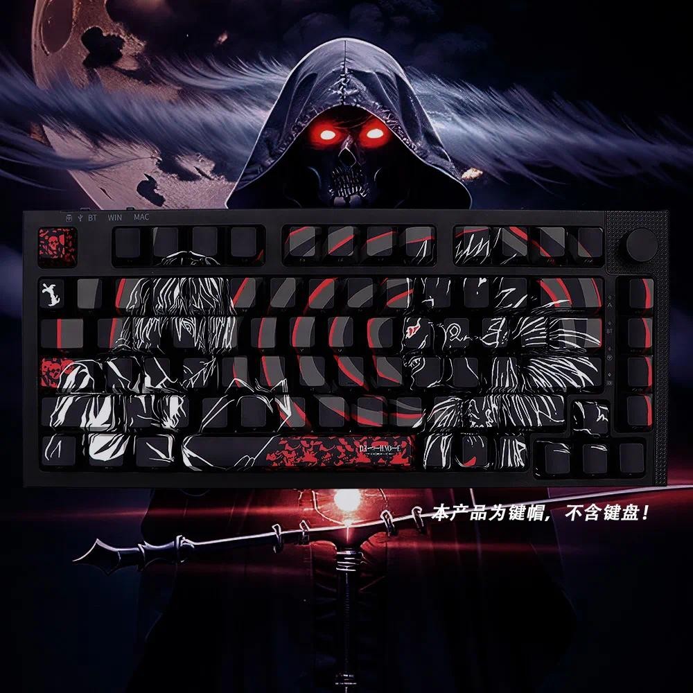 Death Note Keycap 136 คีย์โปรไฟล์เชอร์รี่ PBT Dye Sublimation Letter ...