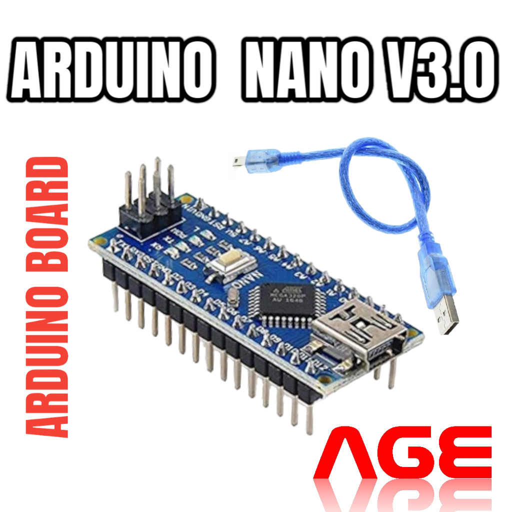 Arduino Nano V3.0 ATMEGA328 รุ่นใหม่ชิฟ CH340G พร้อมสาย Mini USB | Shopee Thailand
