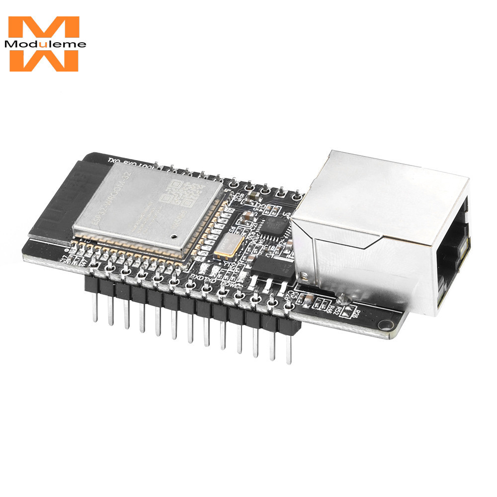 โมดูลบอร์ดทดลองไร้สาย ESP32-WROOM-32 WT32-ETH01 พอร์ตอนุกรมฝังไปยังอีเธ ...