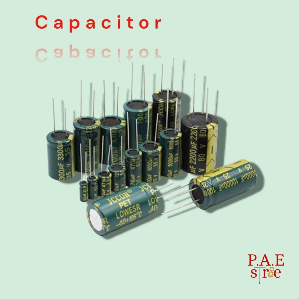 #คาปาซิสเตอร์ #capacitor #ตัวเก็บประจุ 100/220/330/470/680/1000/1500/2200 uf ขาย 10 ชิ้น ต่อ1ถุง ...