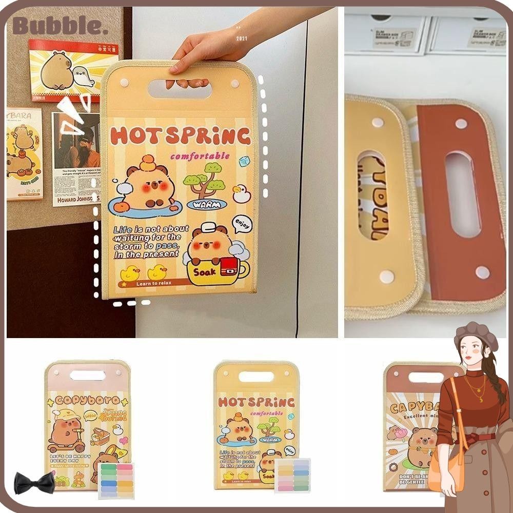 Bubble Capybara Folder, Multi-layer Expanding Test Paper Organizer แนว ...