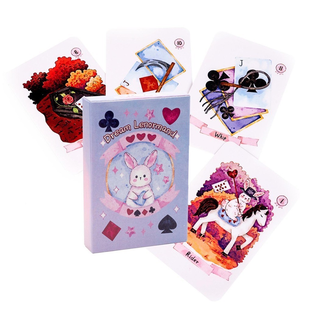 Dream Lenormand Tarot Oracle การ ์ ดดาดฟ ้ าที ่ มีประโยชน ์ แบบพกพา ...