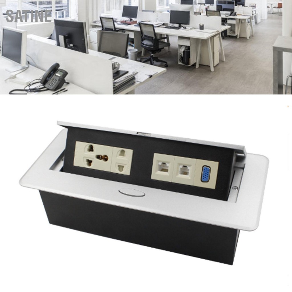 SaTine Embedded Popup Power Socket Multifunctional Recessed Outlet ...