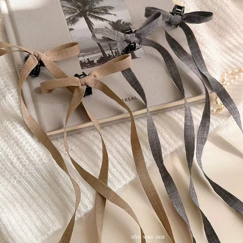 เกาหลีสไตล์บัลเล่ต์โบว์ริบบิ้นคลิปจับขนาดเล็กหวาน ของผู้หญิง หัวใจด้าน ...