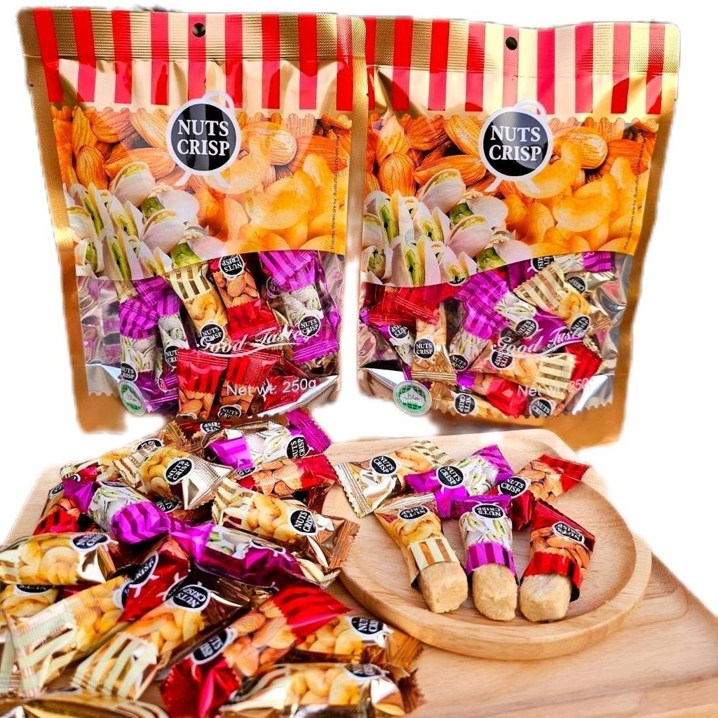 (ยกลัง24ห่อ) ขนมถั่วตุ๊บตั๊บไฮโซ NUTS CRISP 250กรัม | Shopee Thailand