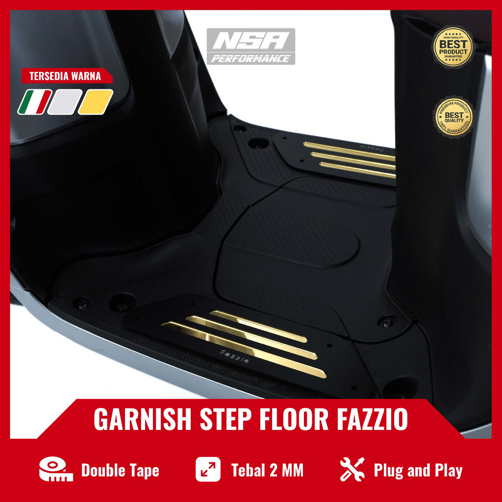 Hitam Nsa COVER GARNISH STEP FLOOR YAMAHA FAZIO 125 BLACK DOFF ITALY ...