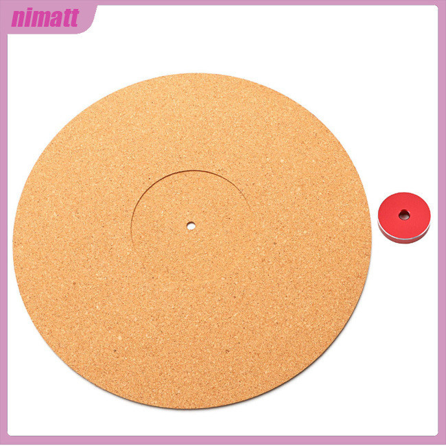Ni Gramophone Turntable Mat 45 Rpm ชุดอะแดปเตอร์ Anti-static Cork Pad ...