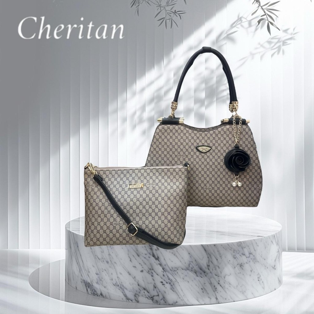 Cheritan กระเป๋าเซตแม่ลูก 2 ใบ กระเป๋าถือ สะพายข้าง เชอรีตัน รุ่น A1 ...
