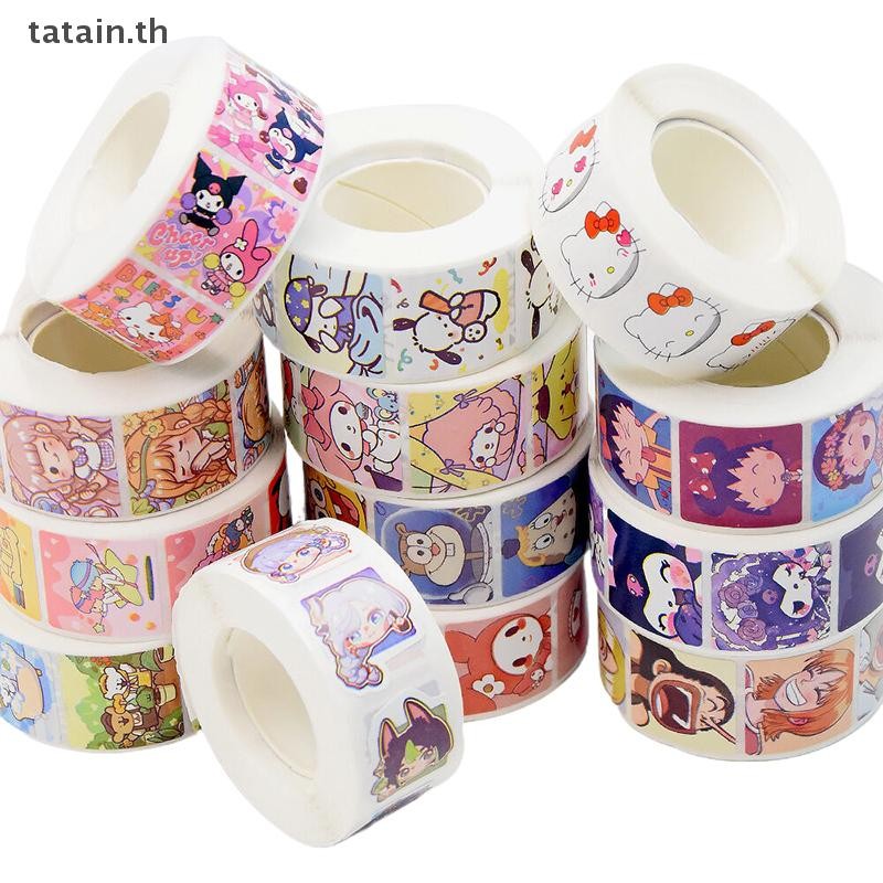 Tatain การ์ตูนม้วนสติกเกอร์ภาพเคลื่อนไหวตัวอักษร Self-Adhesive สติกเกอร ...