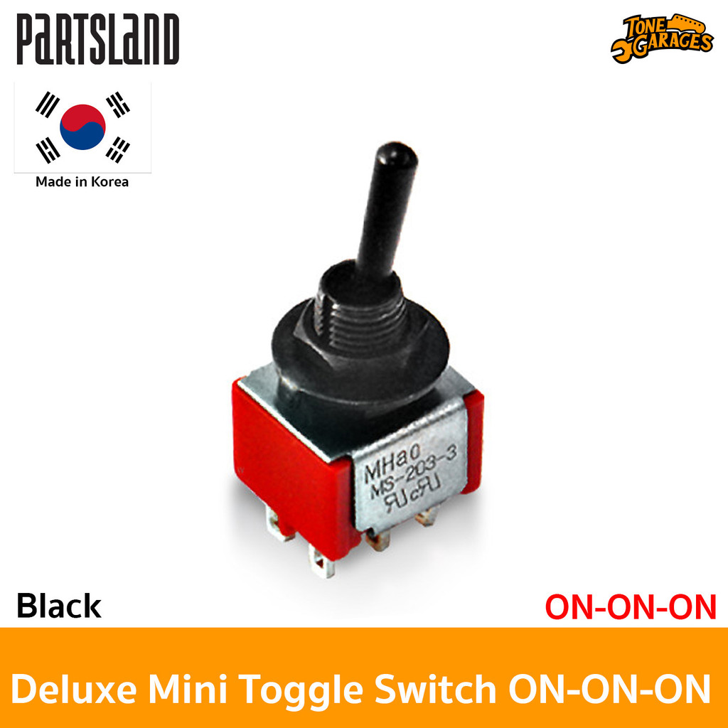 Partsland Deluxe Mini Toggle Switch / DP3T / ON-ON-ON Black สวิตซ์ซี ...