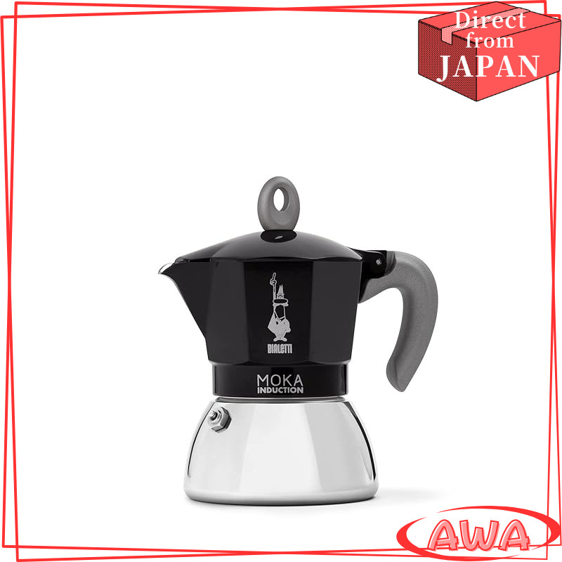 BIALETTI Bialetti Moka Induction 4-Cup Compatible with IH & Direct Flame (Coffee Maker Espresso ...
