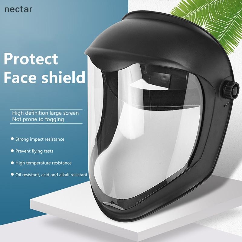 Tar Full Face Shield Anti Fog Face Cover Reusable ป้องกันโปร่งใส Visor สําหรับร้านอาหารน้ําหนัก ...