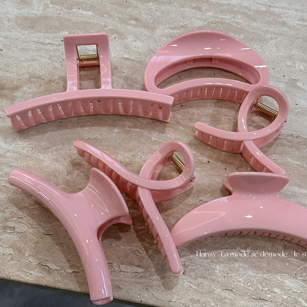 Tender สีชมพูสีทึบ Simple Grab คลิปหญิง High-End All-Match อารมณ์ ...