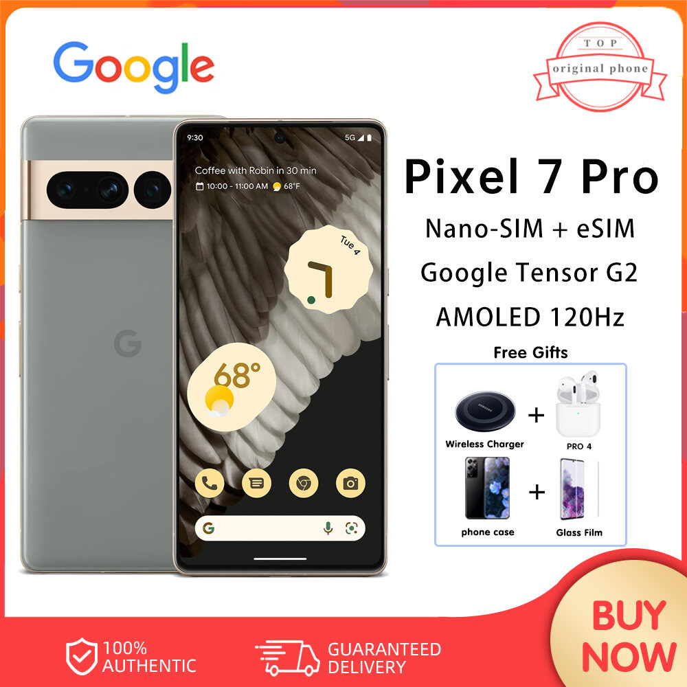 Google Pixel 7 Pro 8GB RAM + 128GB ROM Single Sim + eSIM 5G โทรศัพท์มือถือ Google Tensor G2 (5nm ...