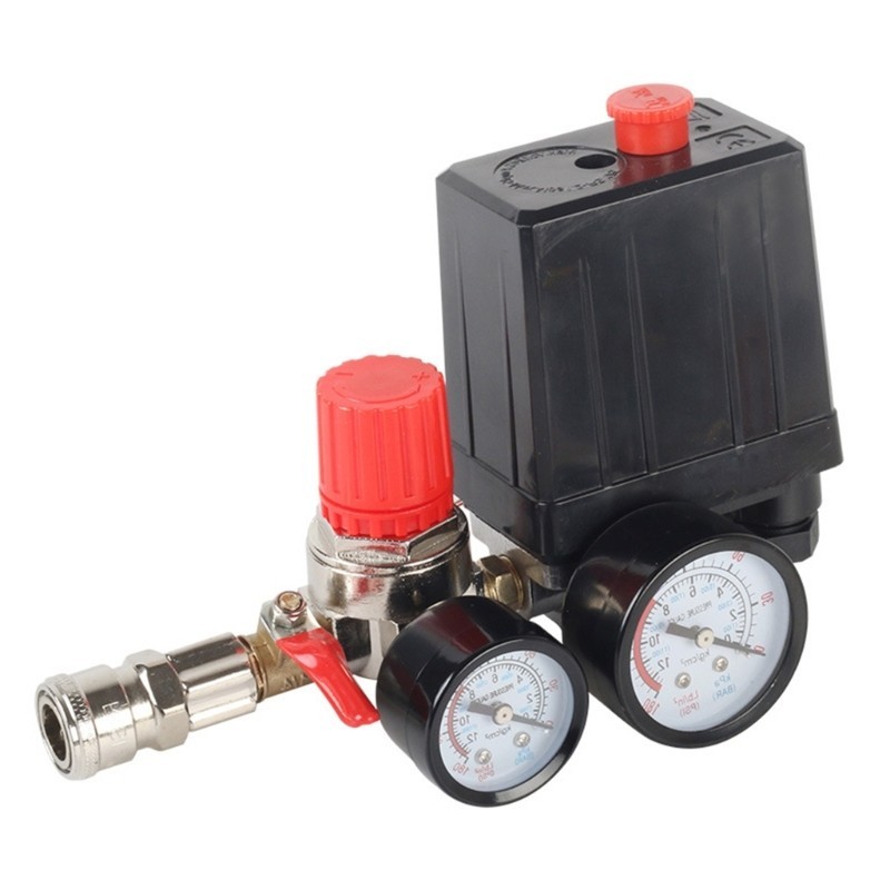 SPT* Air Compressor ปั๊ม PressureControl Switches 220V Manifolds Relief ...