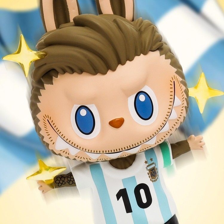 ของแท้อย่างเป็นทางการ POPMART Pop Mart LABUBU LABUBU Argentina Football ...