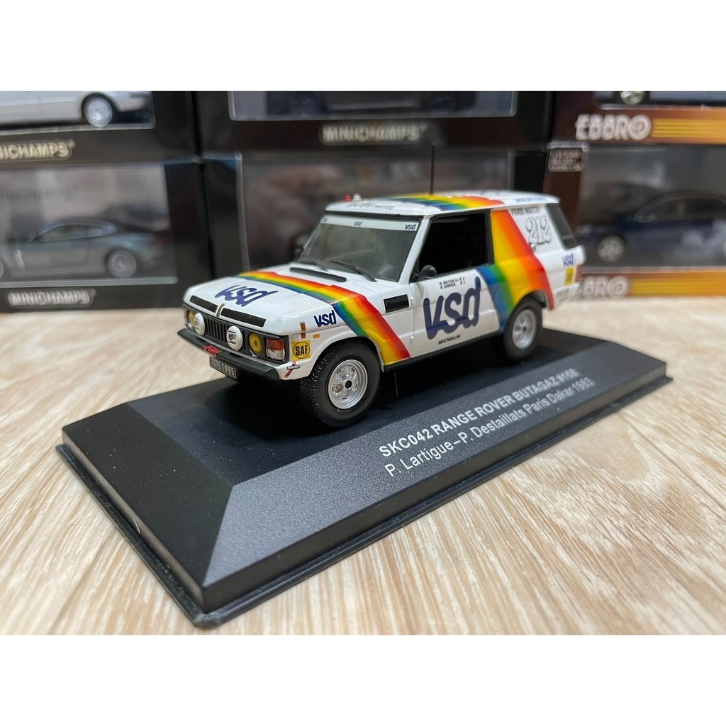 โมเดลรถ Land Rover Range Rover Out of Print SKID Land Rover Rally Car ...