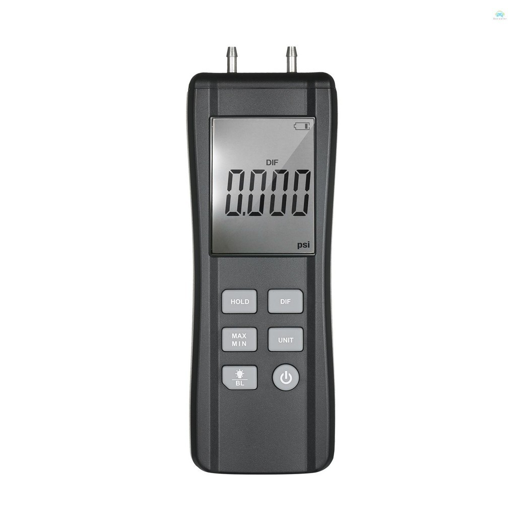Manometer มือถือเมตร Lcd มือถือ Differential Meter Dual-port ความดัน ...