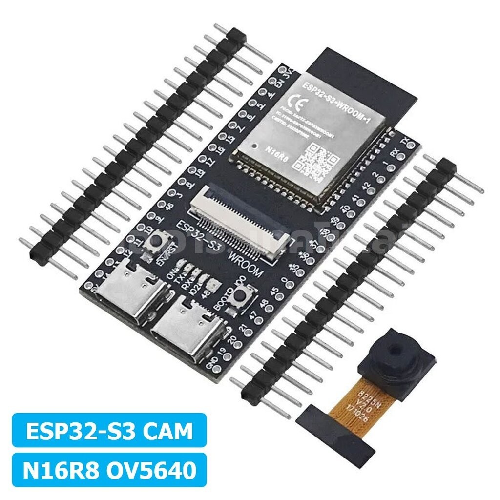 บอร์ด ESP32-S3 CAM N16R8 OV2640/OV5640 Expressif ESP32-S3 WROOM WiFi+Bluetooth Board ESP-32-S3 ...