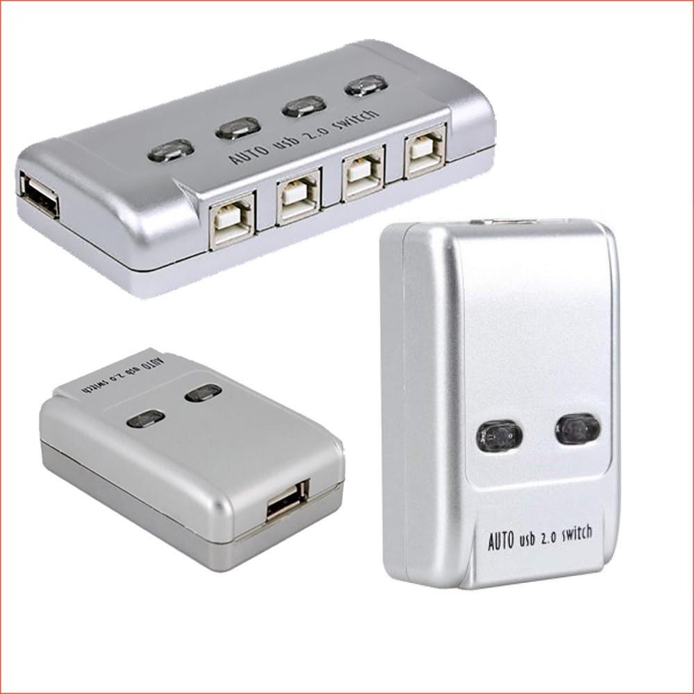 USB 2.0 Selector Switch Printer Auto Switch 2-4 Port | Shopee Thailand