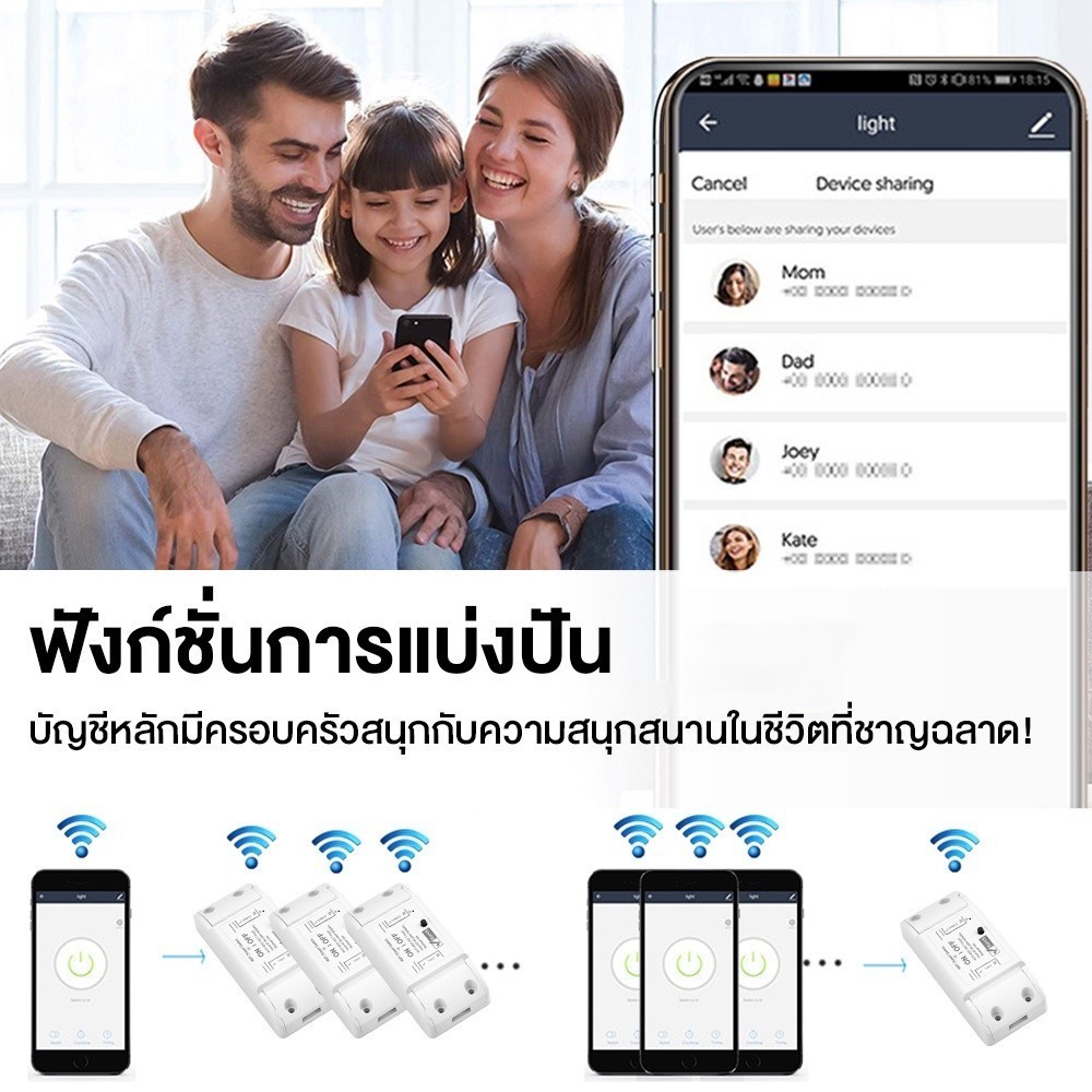 Sonoff Tuya Basic Smart Switch Smart Breaker WiFi รุ่น SBW สวิตช์เปิด ...