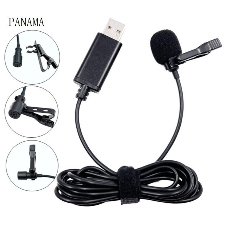 Nama USB MIni Microphone MIni Lavalier Clip-on Mic Buttonhole Recording ...