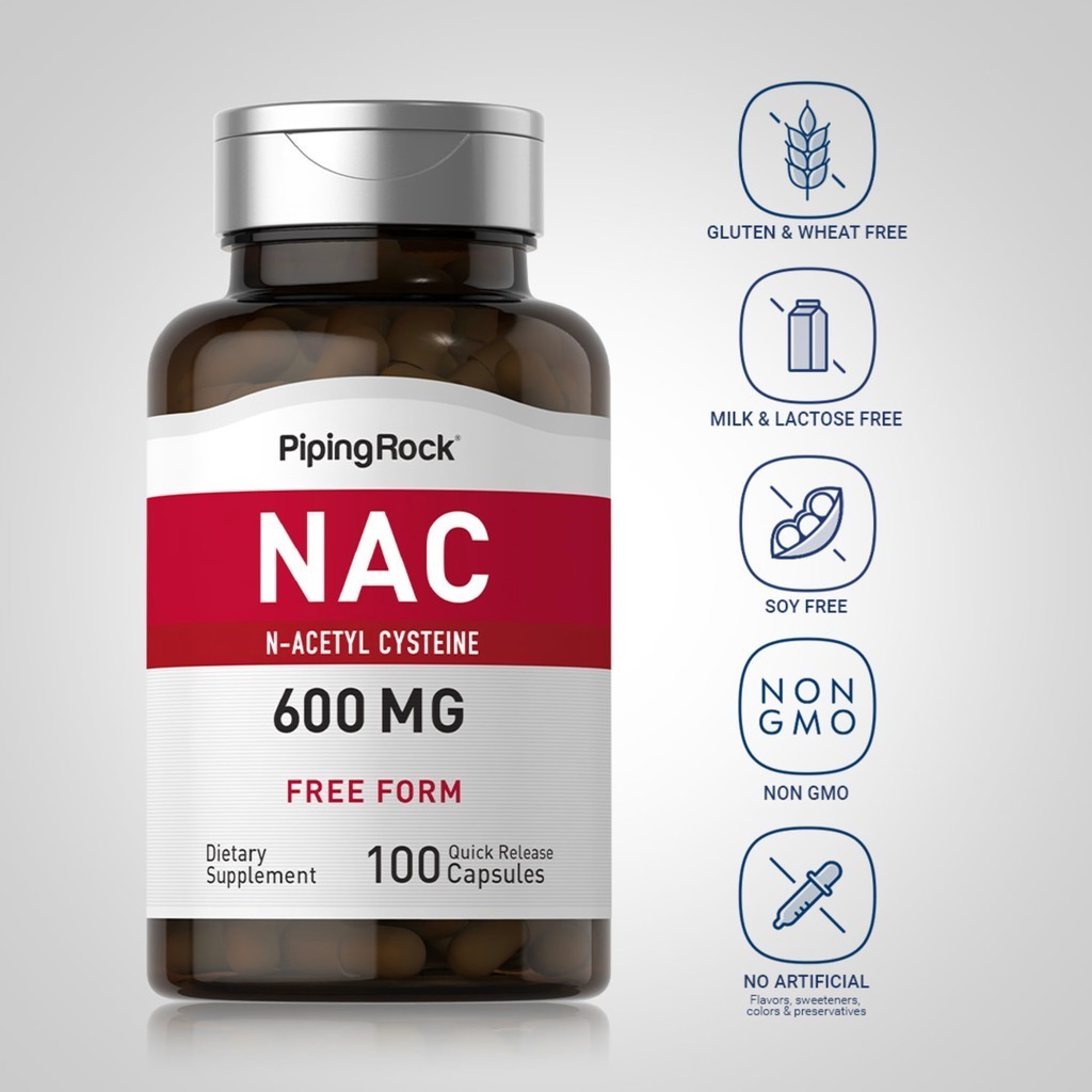 NAC 600 mg. N-Acetyl Cysteine (100แคปซูล) | Shopee Thailand