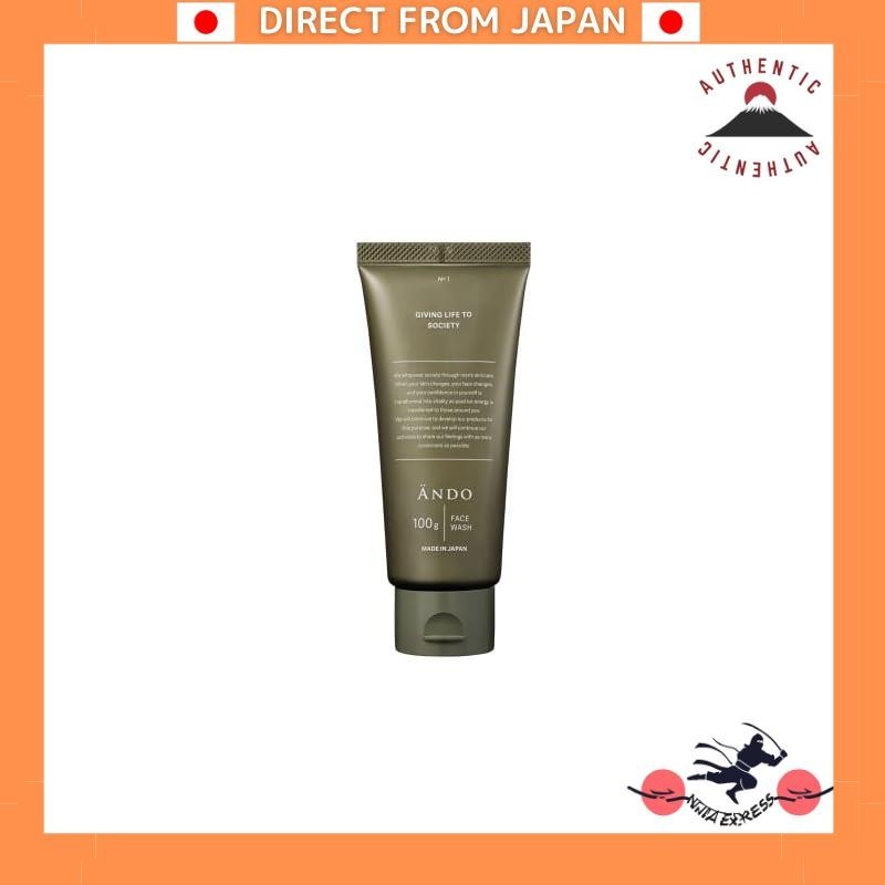 [DIRECT FROM JAPAN] ANDO FACE WASH is a 100g men's skincare face wash containing 4 types of ...