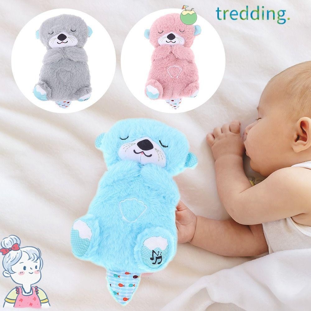 Tredding491 Soothing Sleeping Otter Toy, ตุ ๊ กตาเด ็ ก Rattle และ ...