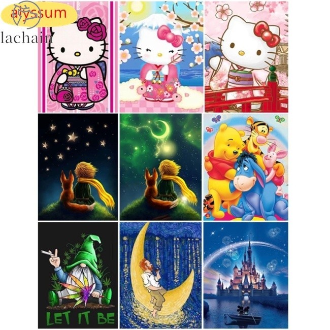 โปรโมชั ่ นลดราคา! Little Stars 5D DIY เต็มเจาะรอบ Hello Kitty เจ้าชาย ...