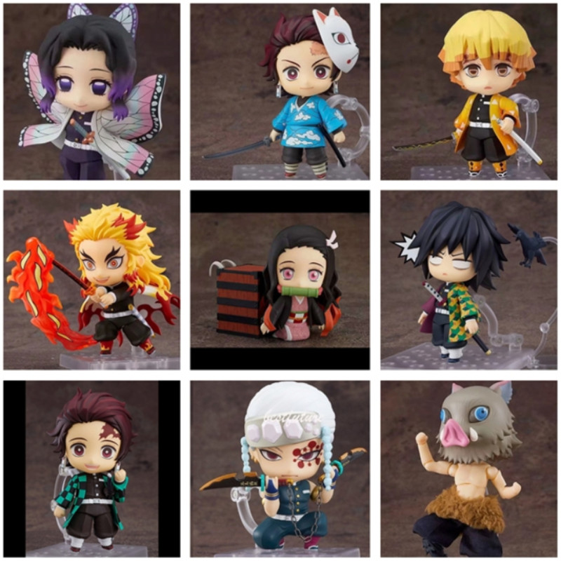 Demon Slayer Nendoroid Action Figure Tanjirou Nezuko Zenitsu Agatsuma ...