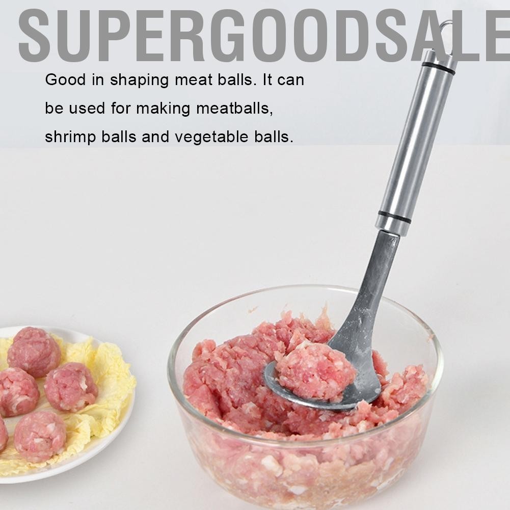Supergoodsales ครัวเรือน 304 สแตนเลส Non-Stick Meat Ball Maker ช้อน ...