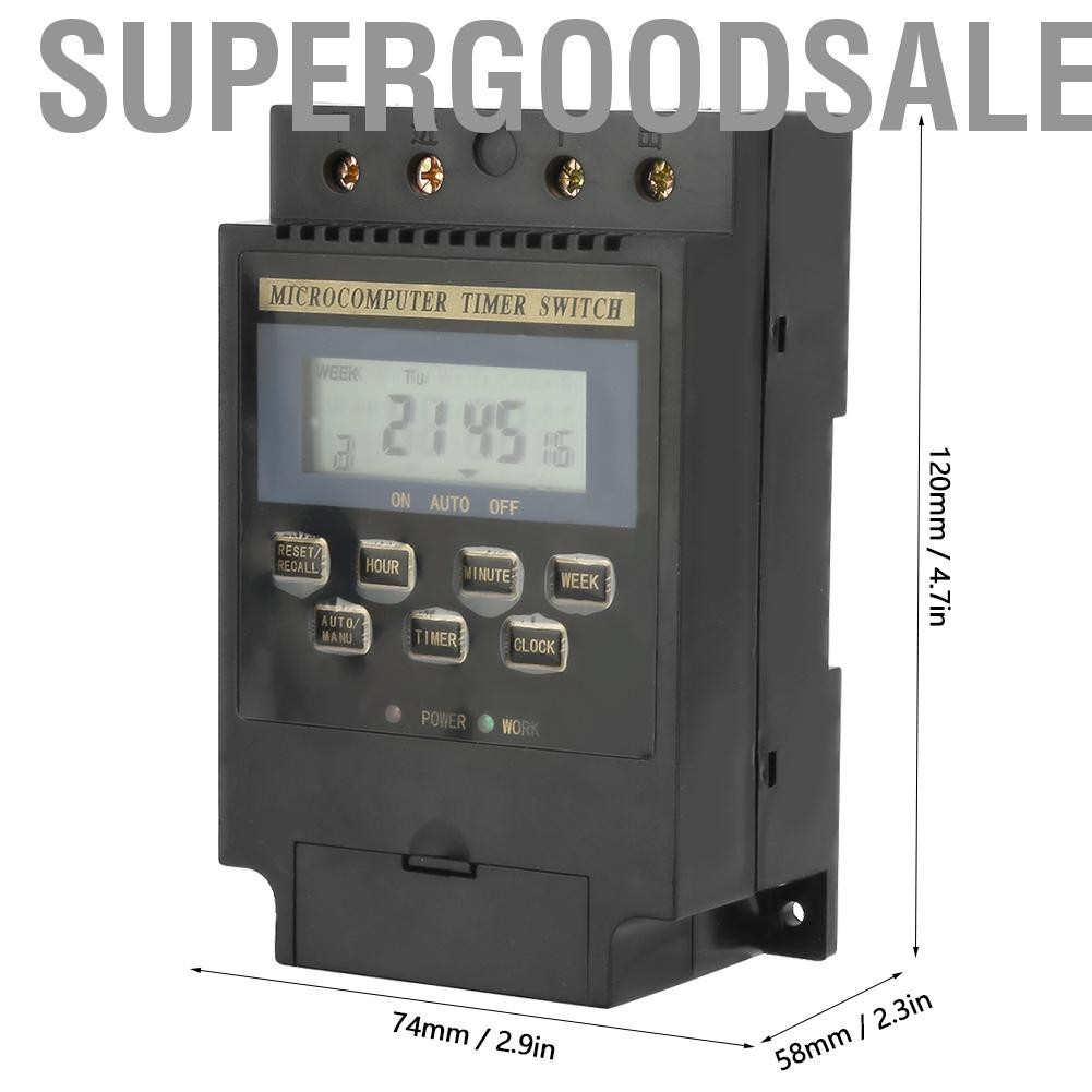 Supergoodsales Digital Timer Controller ไมโครคอมพิวเตอร์โปรแกรมสวิทช์ ...