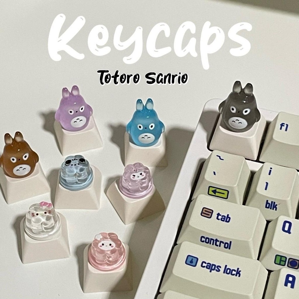 [keycaps] คีย์แคป Totoro พุดดิ้งSanrio สำหรับ Mechanical Keyboard ...
