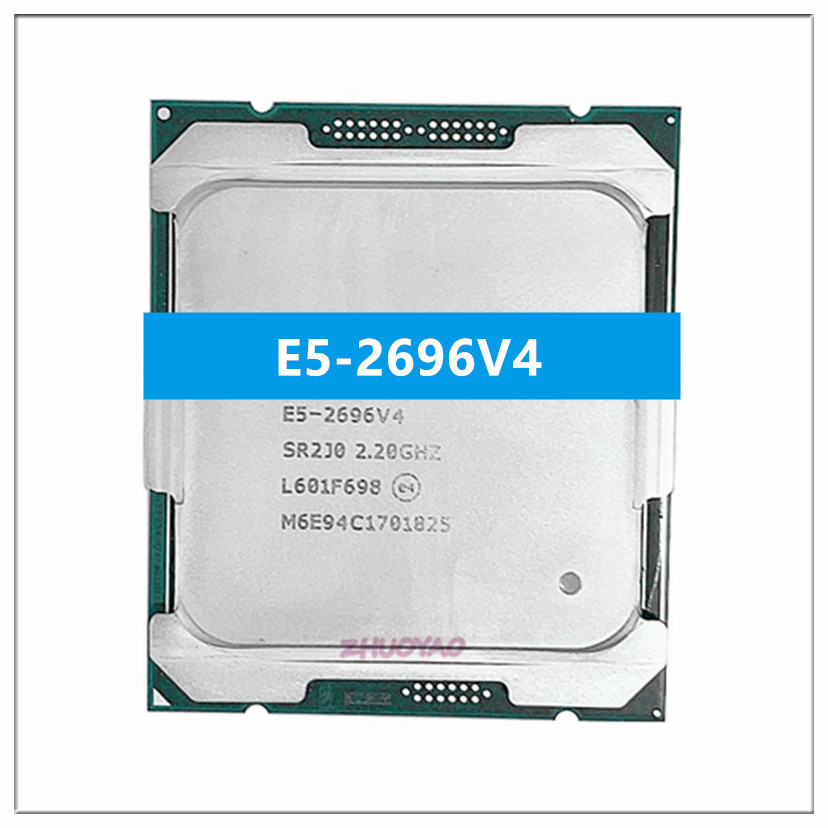 Xeon CPU E5-2696V4 SR2J0 2.20GHz 22-Cores 44 เธรด 55M LGA2011-3 E5-2696 V4 โปรเซสเซอร์ E5 2696V4 ...
