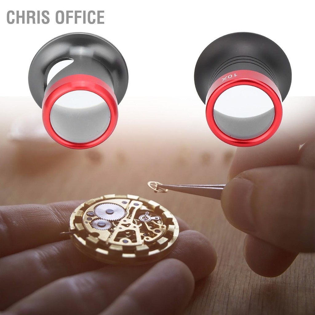 Chris office 5X 10X นาฬิกาแว่นขยายแว่นขยายแว่นขยาย Loupe เครื่องประดับ ...