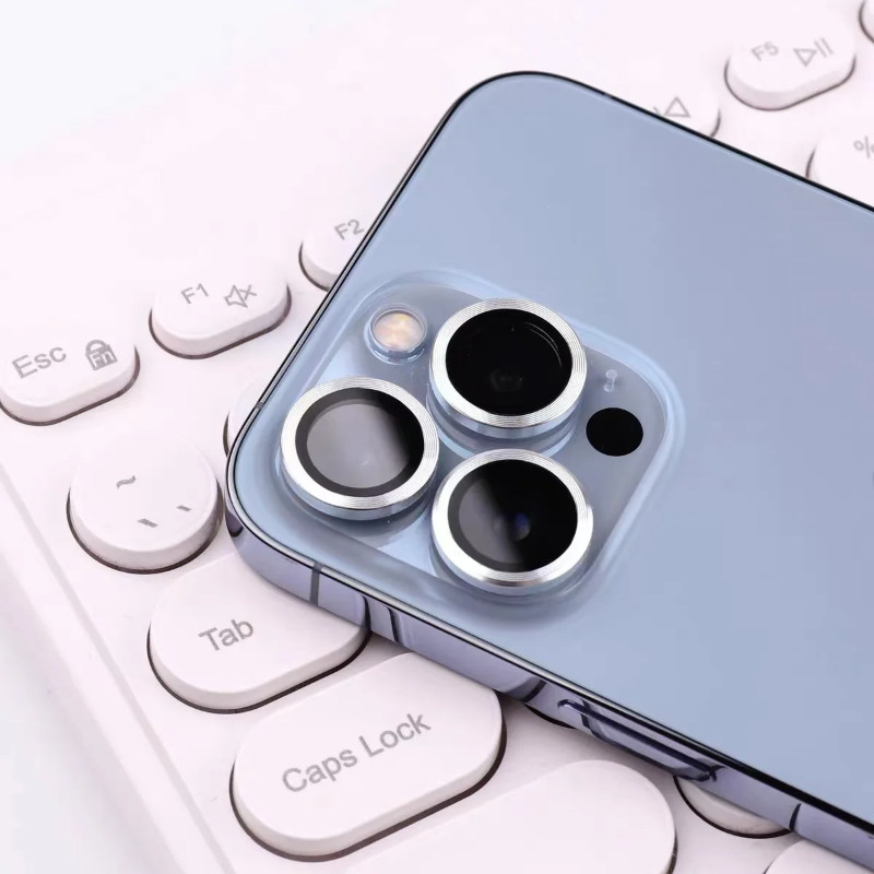 Iphone15 15Pro 15Plus 15ProMax 15PMคุณภาพสูงเกลียวCDรูปแบบโลหะอลูมิเนียมเลนส์กล้องฟิล์มกระจก ...