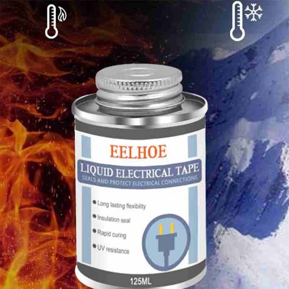 Black Insulating Liquid Electrical Tape, 125ml - Durable, Waterproof ...
