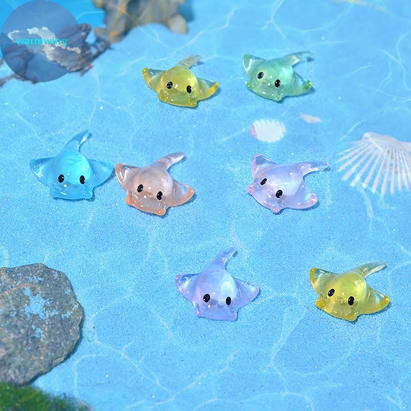 Warmwing 6 ชิ้น/เซ็ตเรซิ่นเรืองแสงใน Dark Marine สัตว์ปลาที่มีสีสัน Luminous Devil ปลา ...