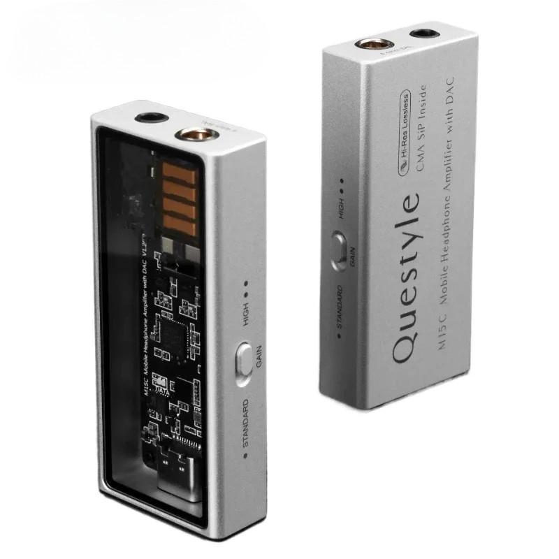 Questyle M15C แบบพกพา USB DAC& เรือธงที่วางจําหน่ายล่าสุด CS43198 ถอดรหัสหูฟังเครื่องเครื่องขยาย ...