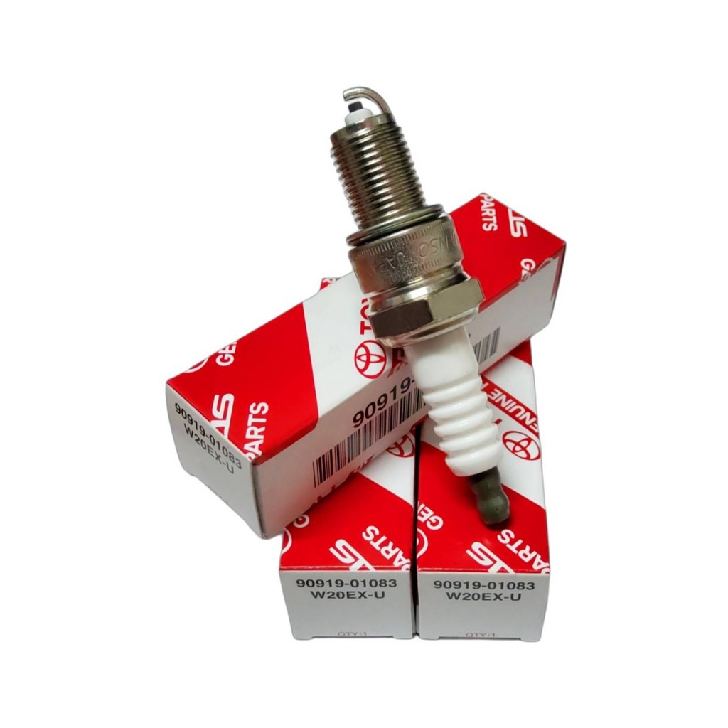 หัวเทียน W20EX-U Toyota แท้ 100% ยี่ห้อ DENSO หัวใหญ่ จำนวน ( 1ชุด = 4 ...