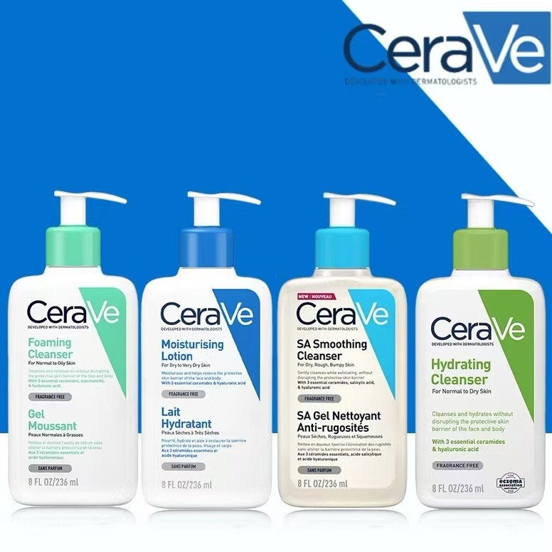 Cerave Cleanser CeraVe Cleanser 236ml (โฟม/น้ํา/ครีมถึงโฟม/SA Smooth ...