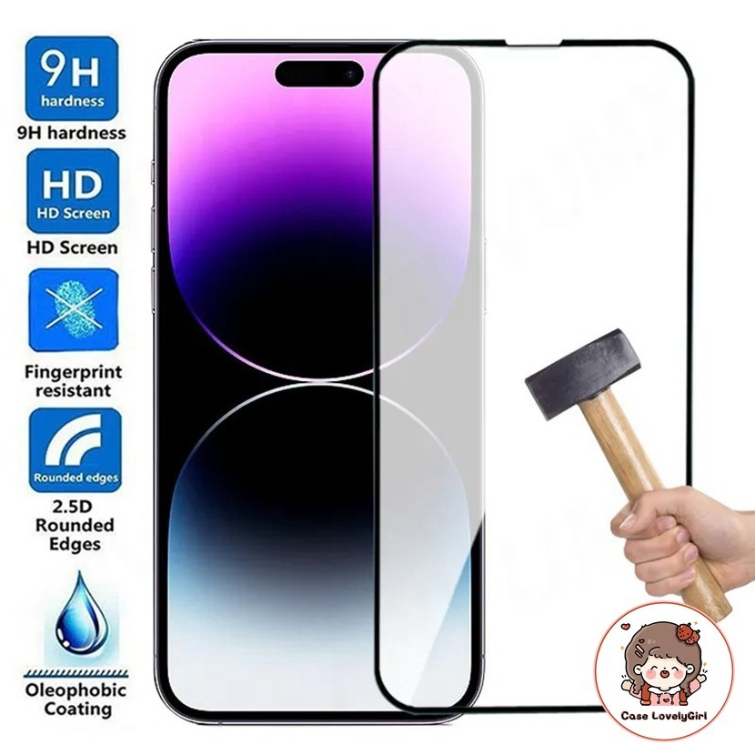 9H HD ทนต่อการร่วงหล่น เยื่อหุ้มเหล็กเต็มแผ่น Realme Note50 C67 C53 C51 C35 C21Y C11 C12 C15 C25 ...