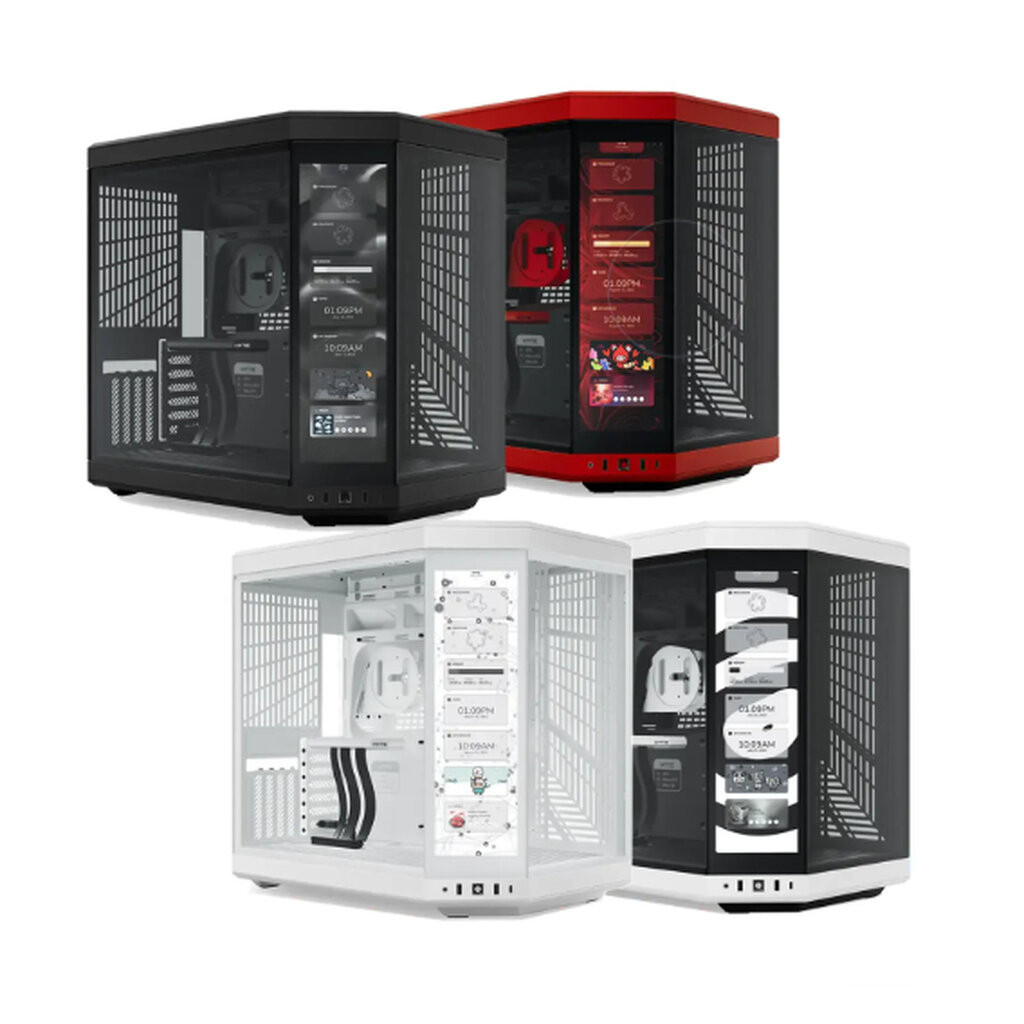 CASE HYTE Y70 WITH 2.5K TOUCH LCD & Y70 non LCD (BLACK/BLACK) (E-ATX ...
