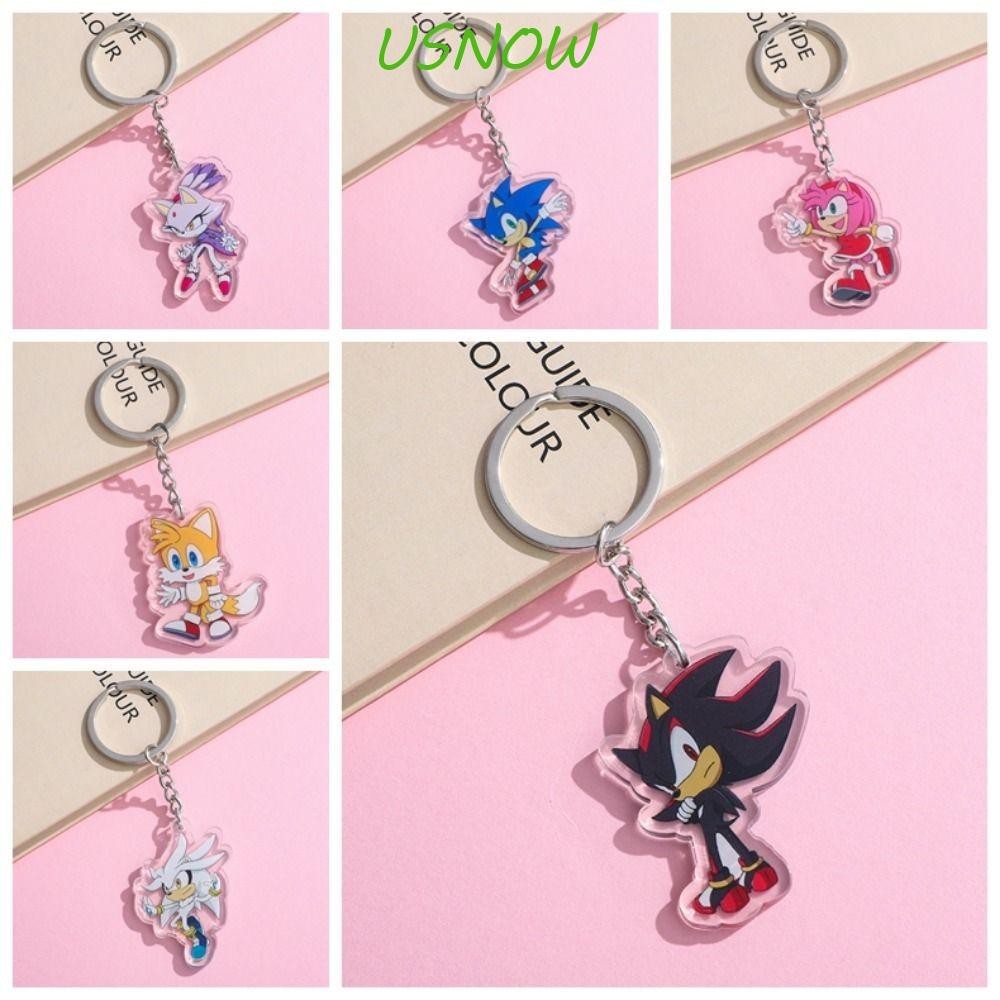 Usnow Sonic Keyring, Shadow Creative Sonic Key Chain, จี ้ กุญแจรถ Mini ...