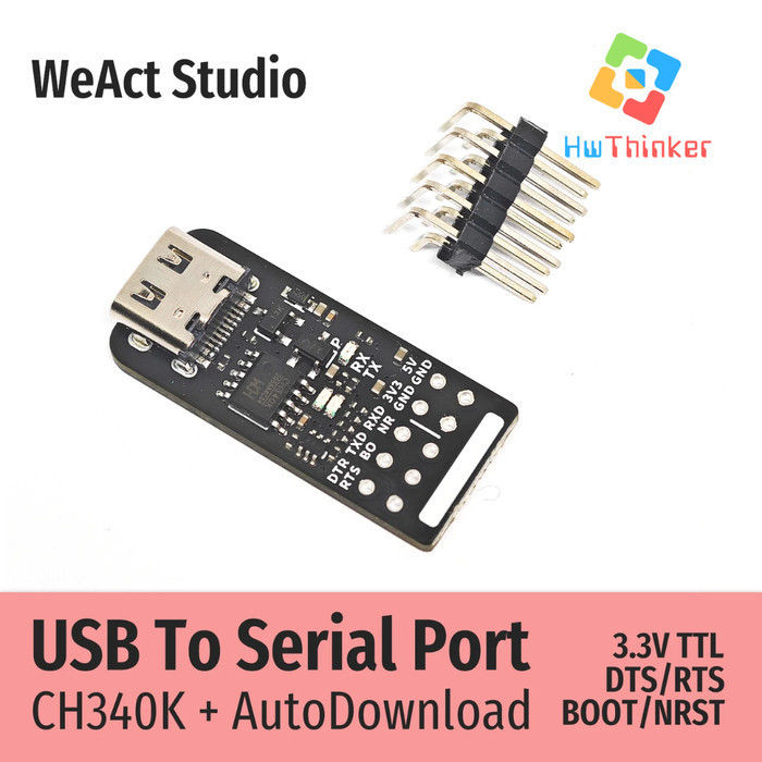 Weact CH340K CH340 USB to Serial/TTL UART Module 3.3V TTL ดาวน์โหลด ...
